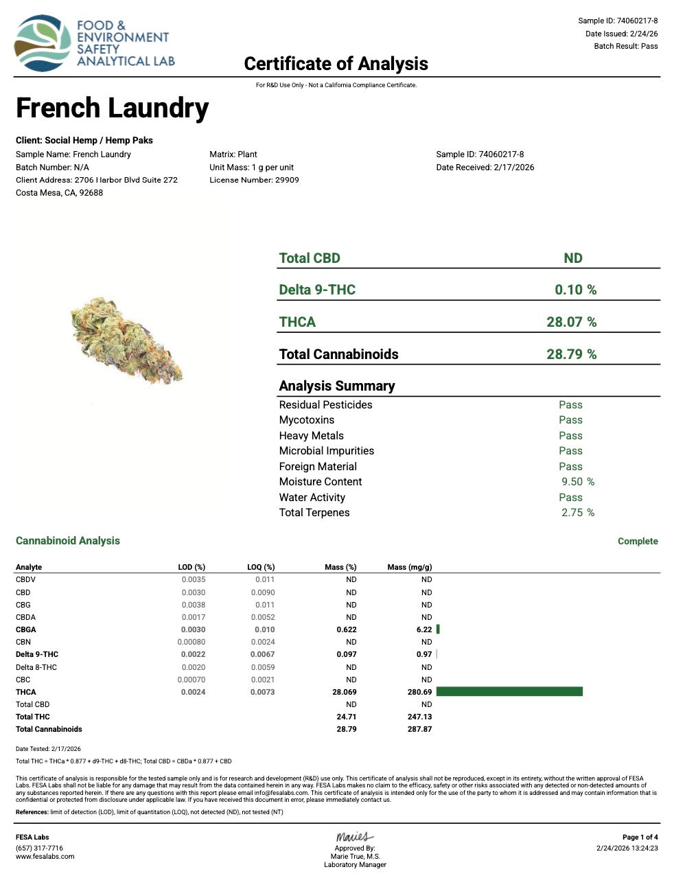 French Laundry - Greenlight Natural